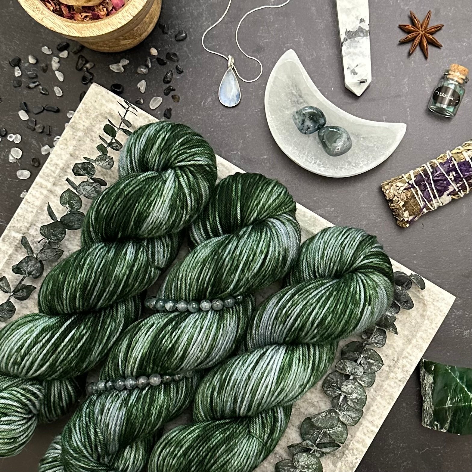 Ready to ship: moss agate – Moonlit Yarns